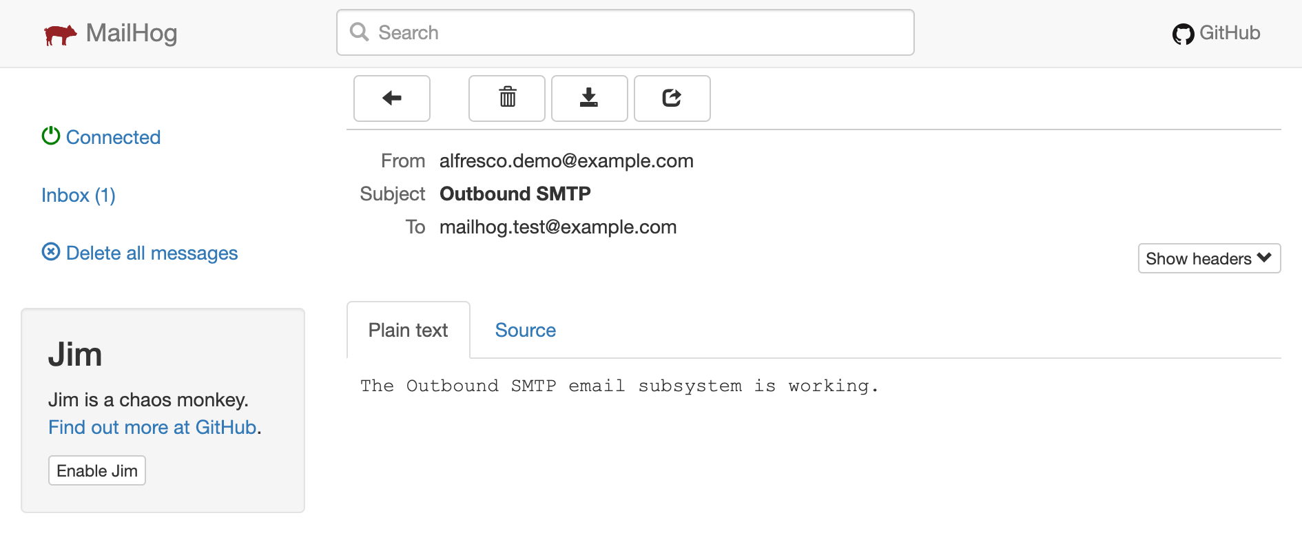 MailHogでメール送信のテストをする方法 - MailHogでメール送信のテストをする方法 - aegif Labo Blog Alfresco
